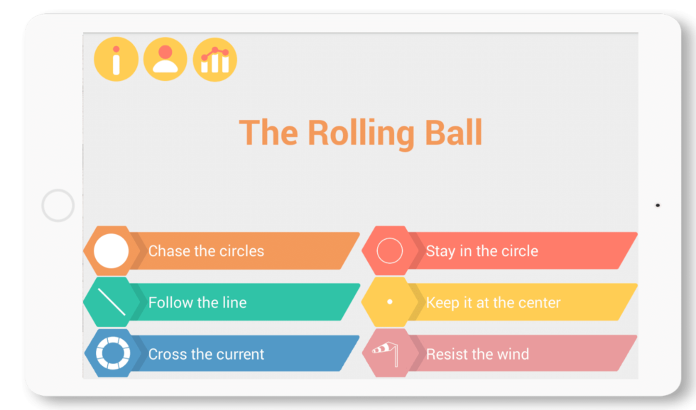 The rolling Ball - Fine motor skills training on tablet!