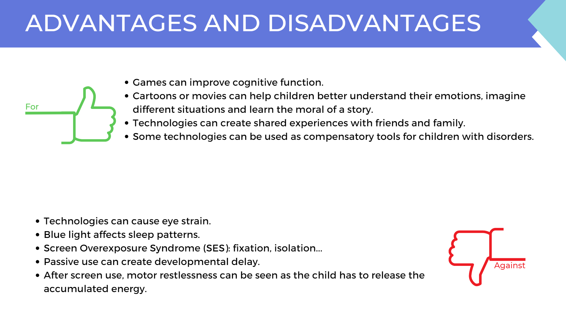 Smart Kids : Educating children on the use of smart screens