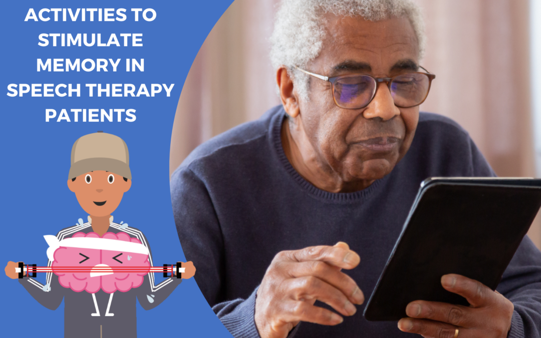 Memory-boosting games for speech therapy patients