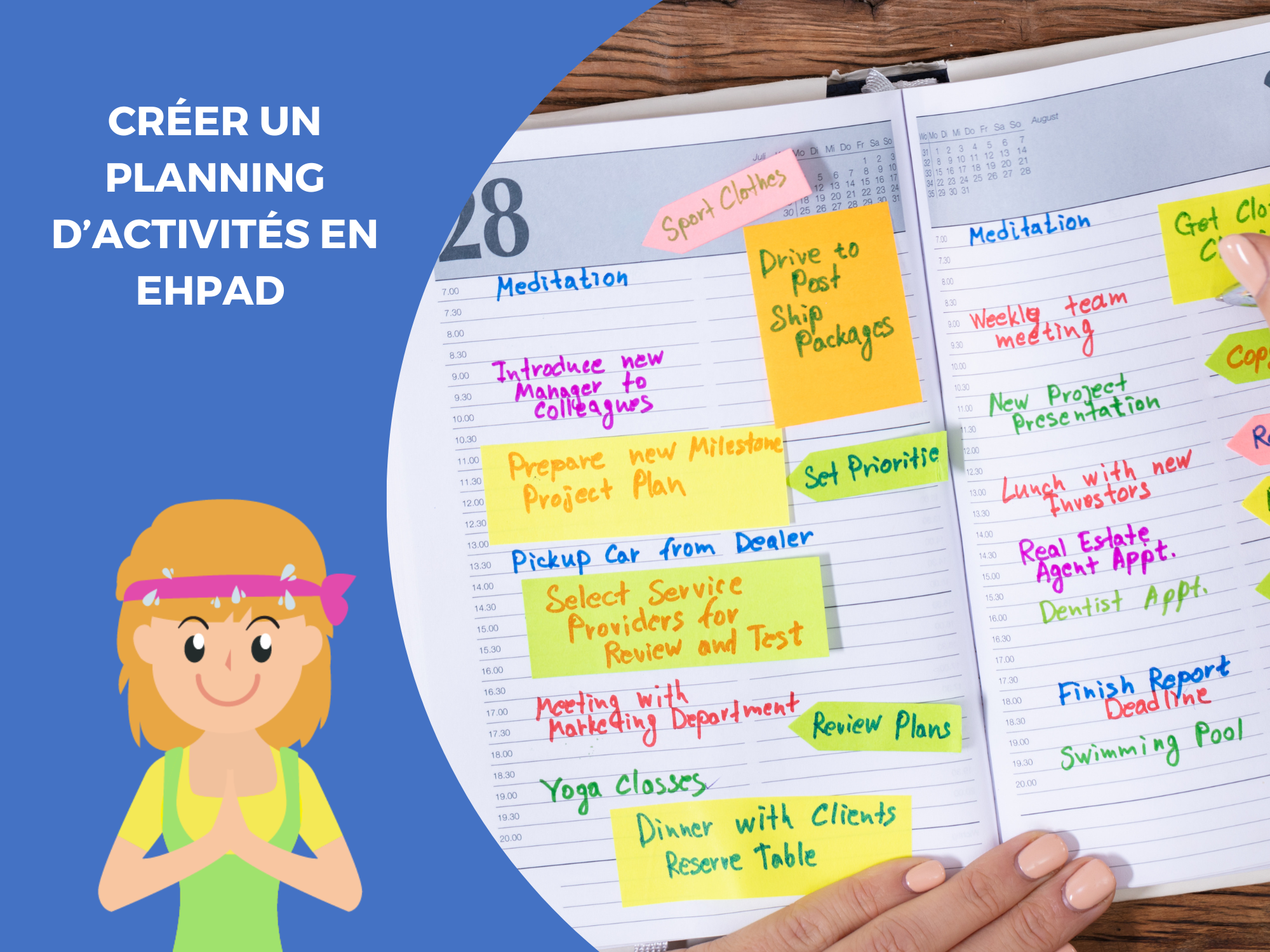 Créer un planning d'activités en EHPAD - maison de retraite