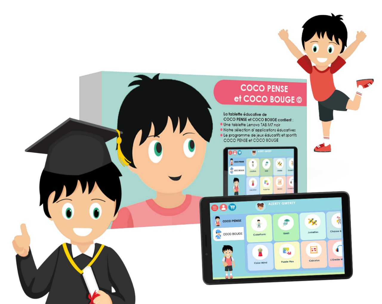 La tablette éducative Coco Pense et Coco bouge | DYNSEO